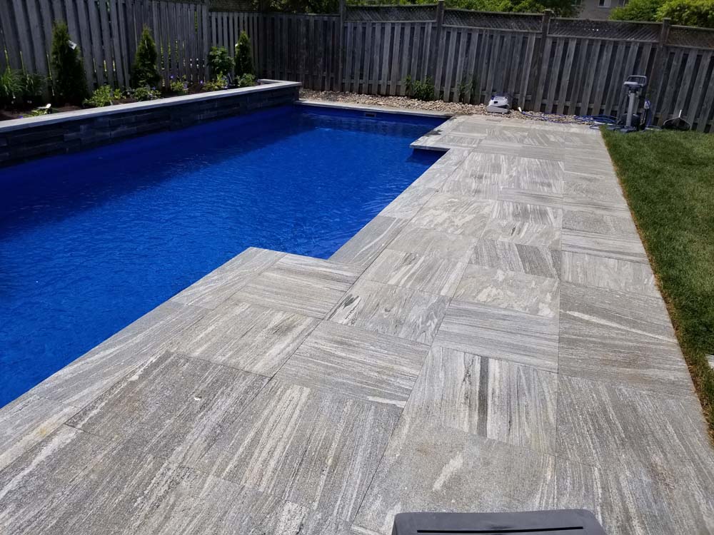 Elegance 33 Richmond Hill Pool/Landscape Installation - Fiberglass ...